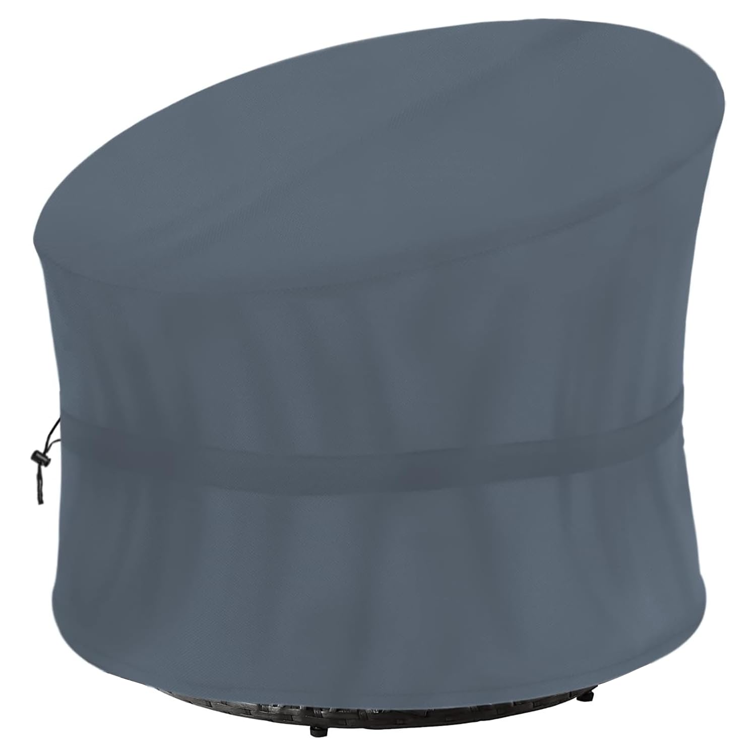 TORUTA Papasan Chair Covers 52" 420D durable waterproof material Patio Outdoor Furniture Wicker Saucer Rocking Swivel Chair Slip Covers Protection-Grey