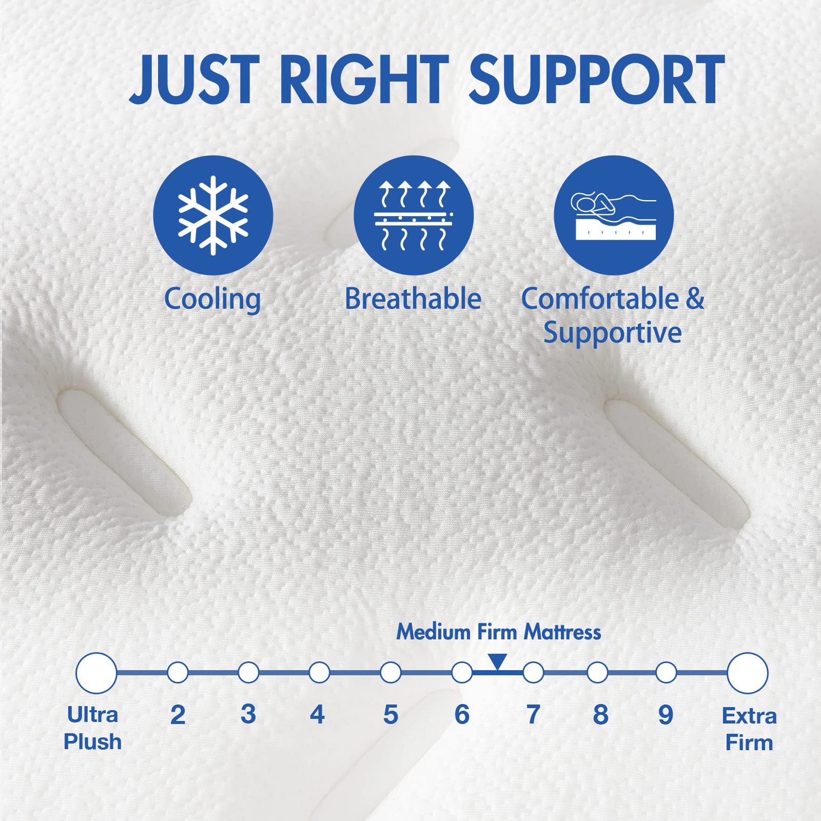 DIGLANT King Hybrid Mattress, 10 Inch Hybrid Tight Top Mattress, Memory Foam Pocket Spring Mattress Sleep Supportive & Pressure Relief, Medium Firm Feel Mattress in a Box, CertiPUR-US Certified