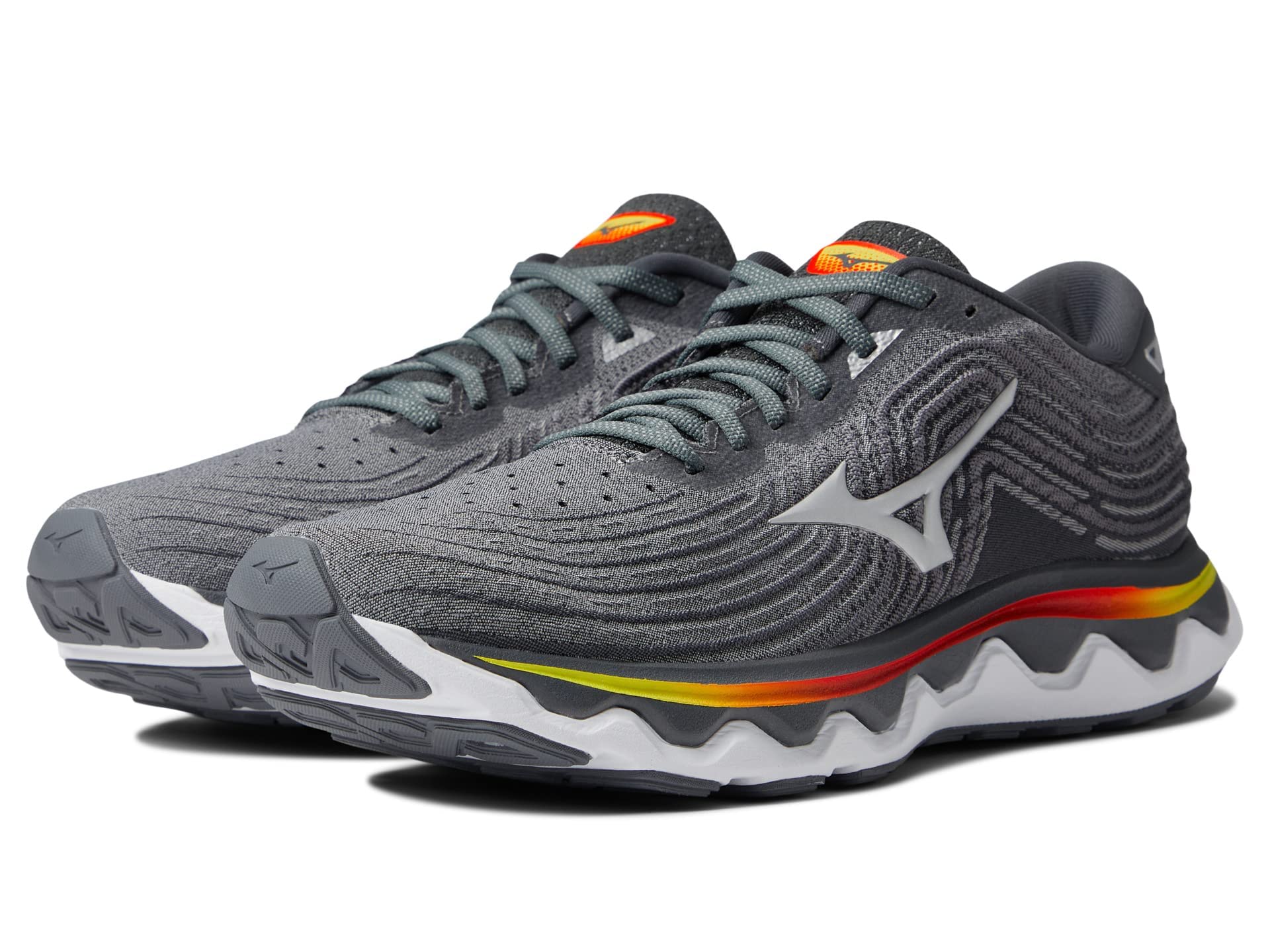Mizuno Men's Wave Horizon 6 Sneaker, Ultimate Grey/Silver, 12
