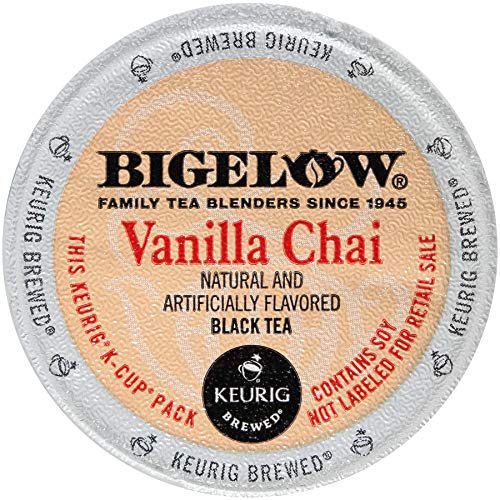 Bigelow Vanilla Chai Black Tea Keurig K-Cups, 24 Count Box (Pack of 1), Caffeinated 24 K-Cup Pods Total