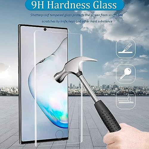 BANDQ 3 Pack for Samsung Galaxy Note 10 Screen Protector, 1 Pack Camera Lens Protector,3D Glass 9H Scratch-Resistant HD Clear Tempered Glass Screen Protector for Galaxy Note 10 Screen Protector