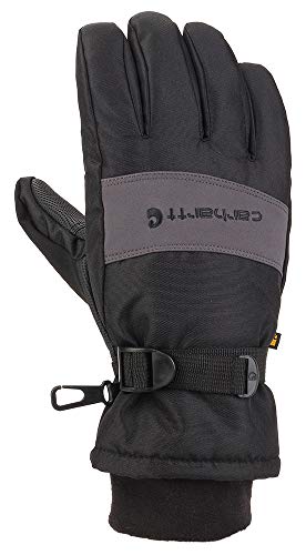 Carhartt Men's WP Waterproof Insulated Glove, Black/Grey, XX-Large