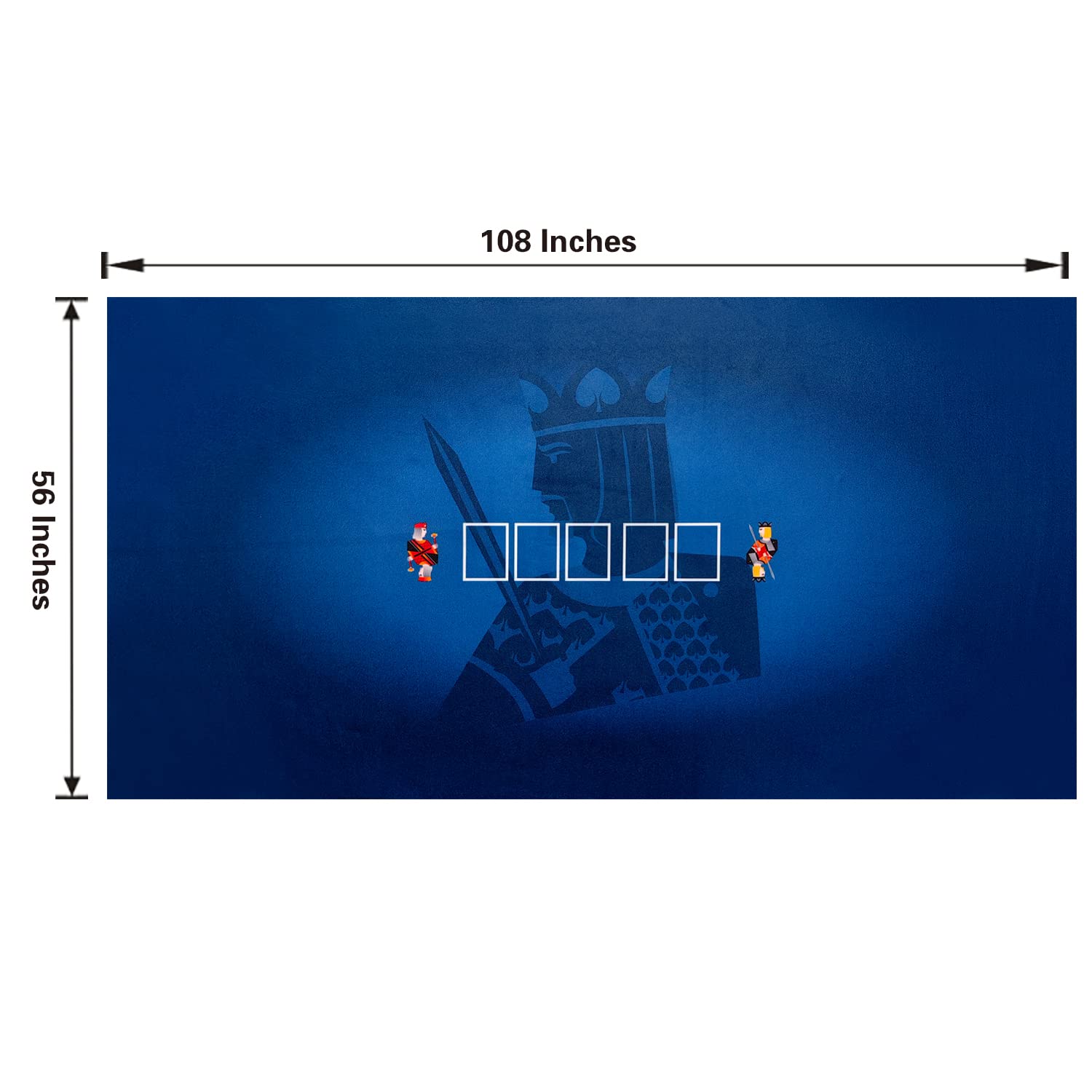 BWLOKXUN 108'' X 56" Texas Holdem Table Fabrics,Waterproof and dustproof Professional Gambling Tablecloth, Washable and ironable