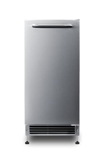 Summit BIM26H32 Drain-Free Icemaker, ADA Compliant, 15" Wide, 25lb Crescent-Shaped Ice, 304-grade Stainless Steel (32 Inch- ADA Height, Indoor)