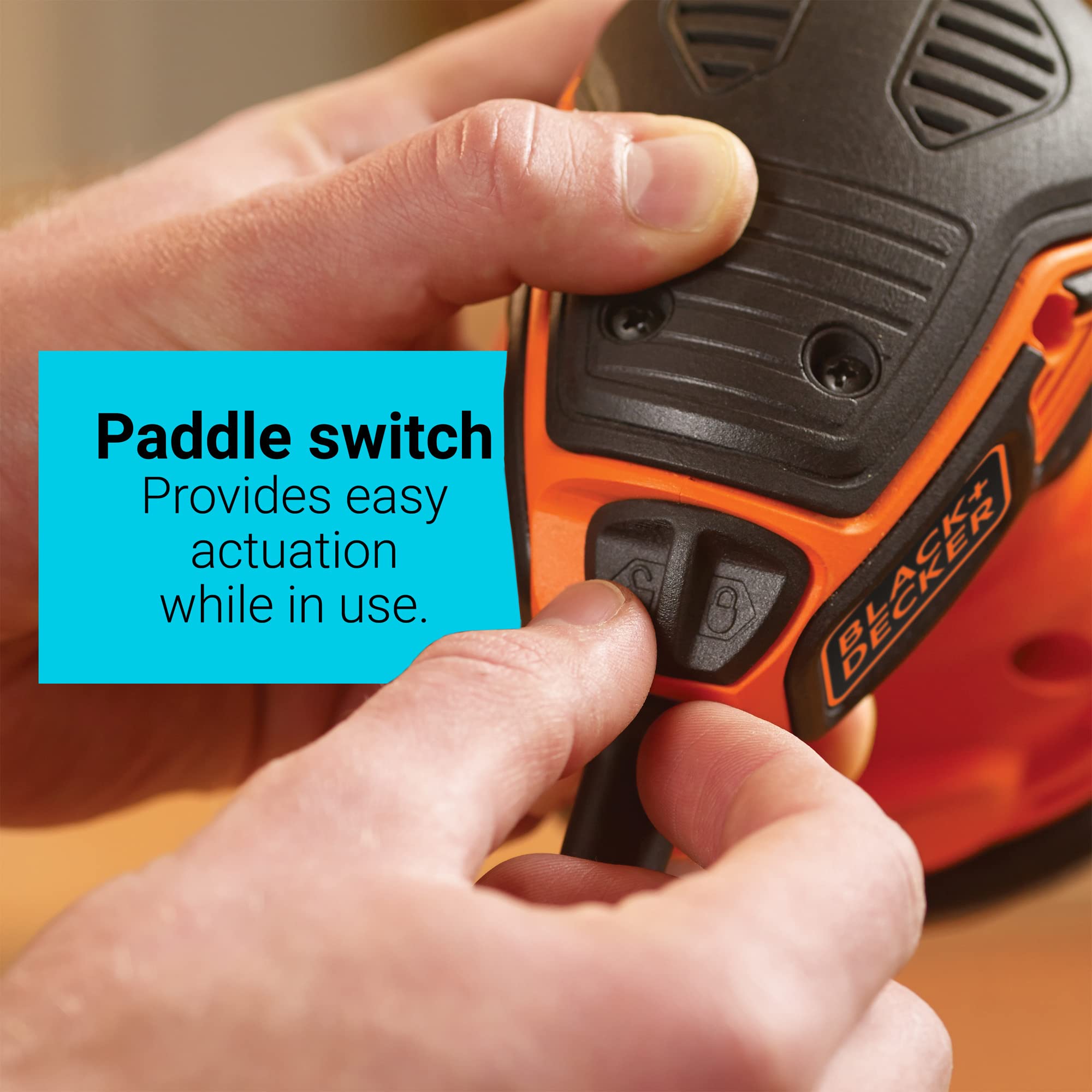 BLACK+DECKER 2.4 Amp 5 in. Electric Random Orbit Sander (BDERO600)