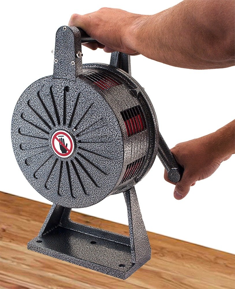 Vixen Horns Air Raid Hand Crank Siren, Loud Heavy Duty Tornado Siren with Base/Table Mount, Fire Air-raid Alarm, Warning Construction Air Horn VXS-1200M