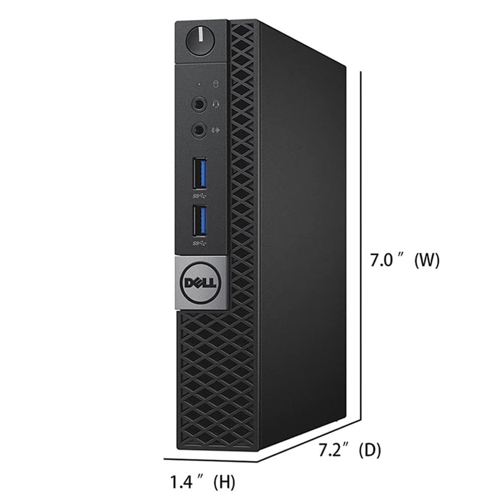 Dell Optiplex 7040 Micro Business Desktop Computer PC Intel 4-Core i5-6500T 2.5GHz Up to 3.1GHz 32GB DDR4 New 1TB NVMe M.2 SSD WiFi Bluetooth HDMI DP Windows 10 Pro Wireless Keyboard&Mouse (Renewed)