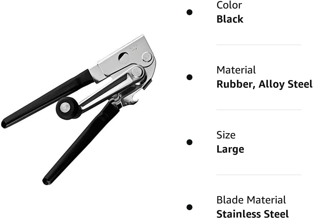 Blue Bayt Commercial Can Opener Heavy Duty - Easy to Use with Comfortable Easy Crank Handle - Swing Grip Design - Hand Can Opener Manual - Ergonomic Design - Includes Built in Bottle Opener