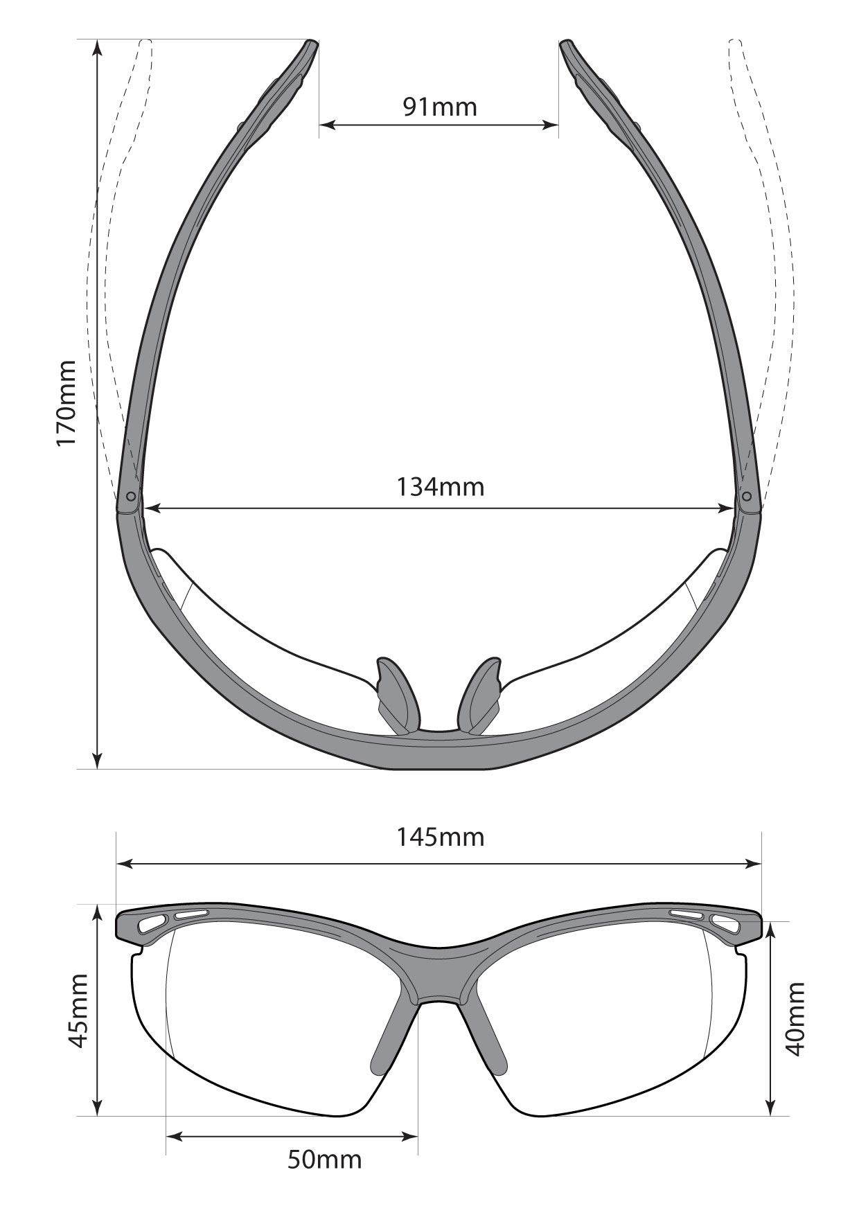 voltX 'Constructor' SAFETY READERS (CLEAR +2.0 Dioptre) Full Lens Reading Safety Glasses ANSI Z87.1+ & CE EN166F, Wraparound Style - Includes Safety Cord with headstop - UV400 anti fog coated lens