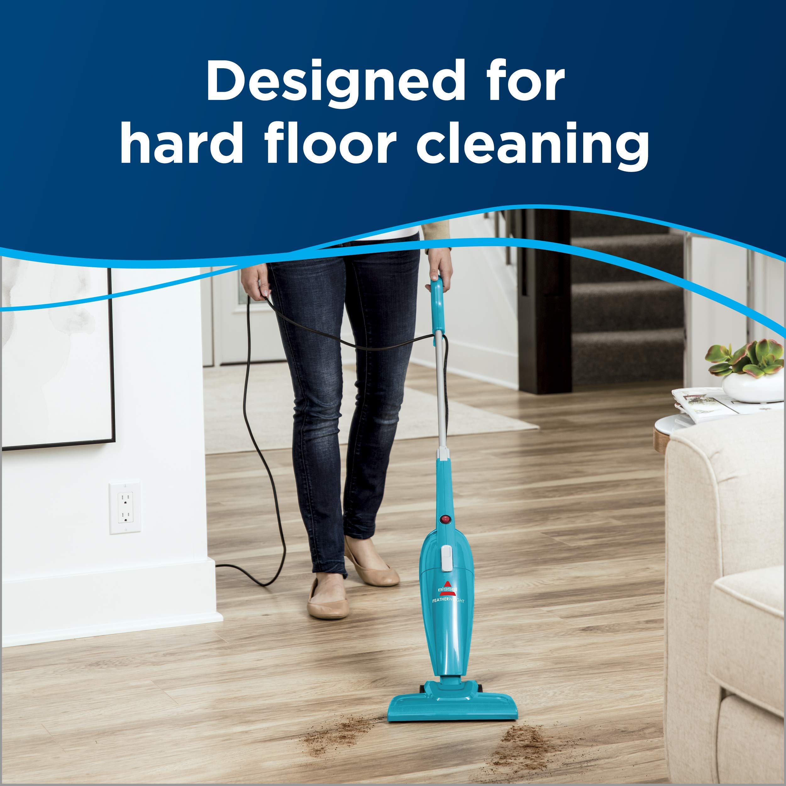 BISSELL Featherweight Stick Lightweight Bagless Vacuum, 2033M, Black (Renewed)