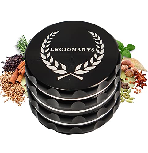 LEGIONARYS Spice & Herb Manual Grinder 2.4” – Durable and Easy Grip Herb Grinder