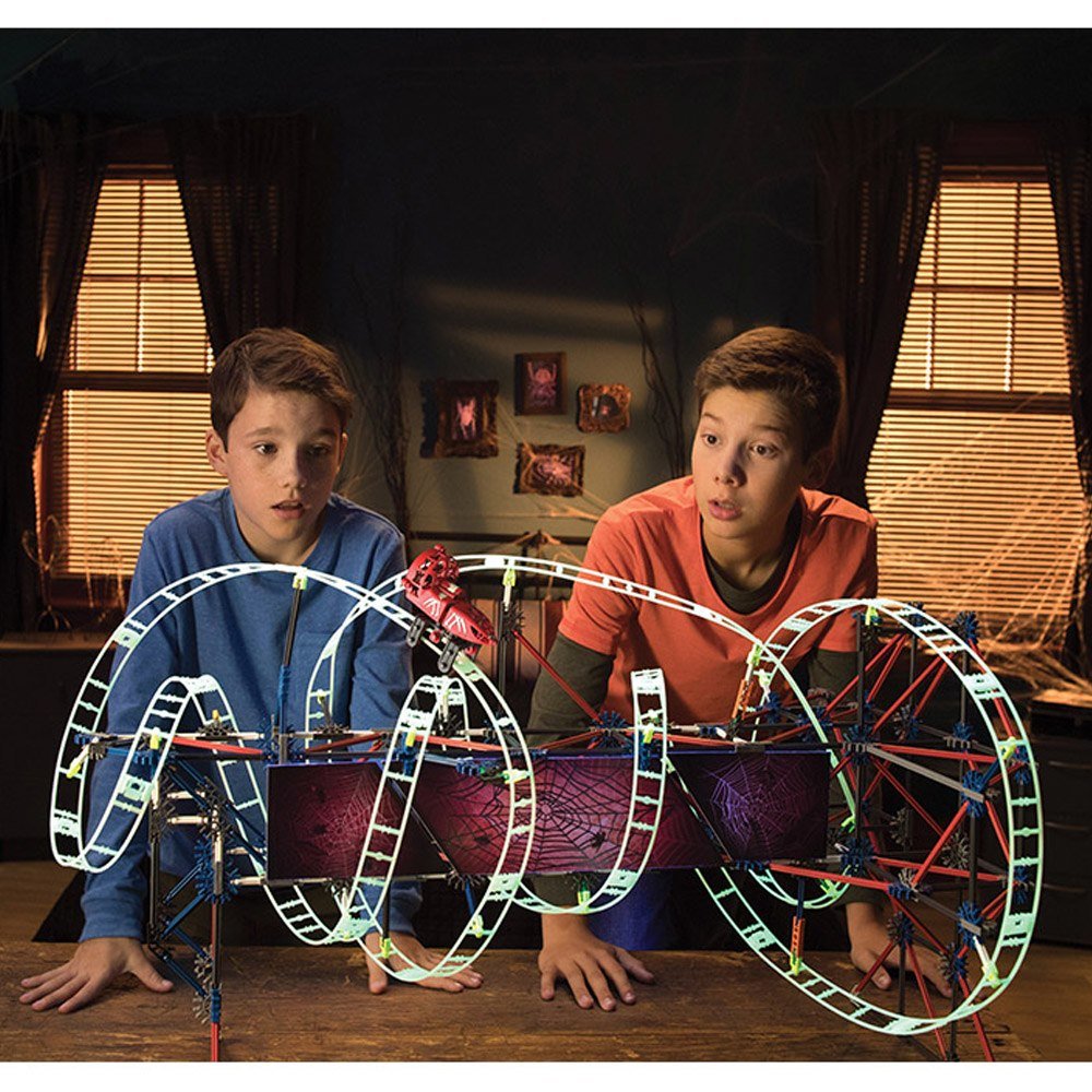 K'NEX Thrill Rides – Web Weaver Roller Coaster Building Set – 439 Pieces – Ages 9 and Up – Construction Educational Toy, Multicolor