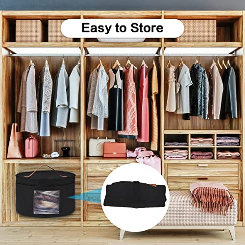 Color You Hat Box, Hat Storage Box 17" Diameter Hat Boxes for Women Men Storage Large Round Hat Travel Case with Dustproof Lid Travel Hat Box Stuffed Animal Toy Clothes Sheet Hat Organizer