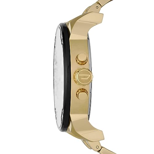 Diesel Men's 57mm Mr. Daddy 2.0 Quartz Stainless Steel Chronograph Watch, Color: Black, Gold (Model: DZ7333)