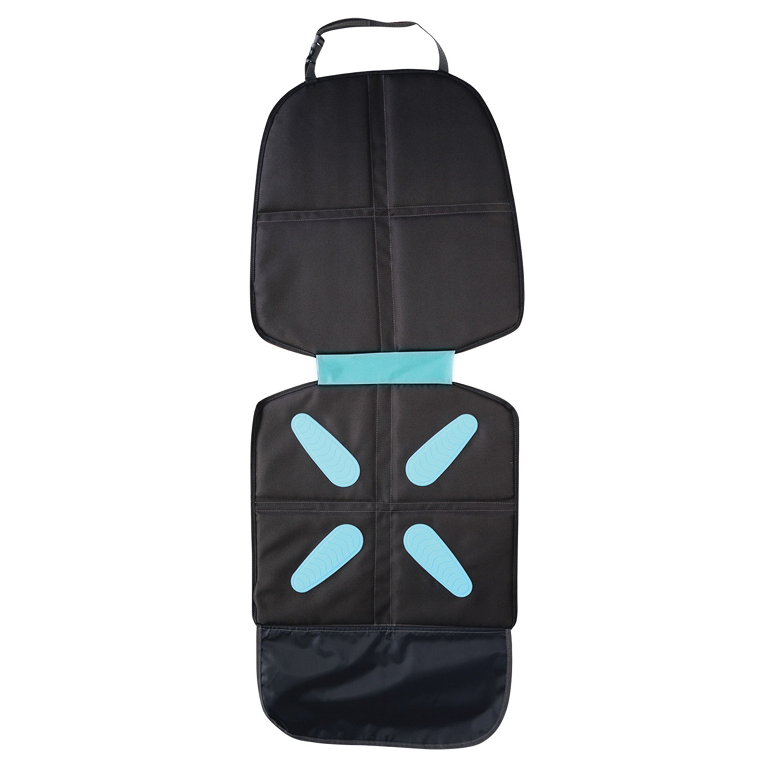Munchkin® Brica® Seat Guardian™ Child Car Seat Protector, Includes Storage Pocket, Black/Brown