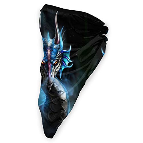 Blue Dragon Neck Gaiter Face Scarf Mask-Dust, Sun Protection Cool Lightweight Windproof, Breathable Fishing Hiking Running Cycling