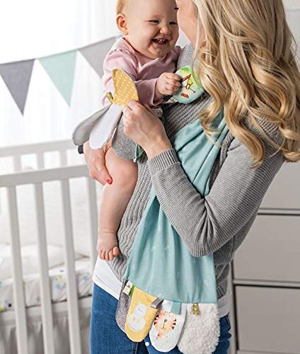 DEMDACO Mommy & Me Vibrant Colorful 9.5 x 52 Inch Soft Polyester Fabric Tactile Textured Whimsical Activity Fashion Scarf (Pretty Pink)