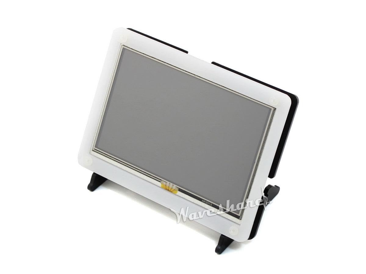 Waveshare Bicolor(White&Black) Bracket Case for 5inch HDMI LCD Combines The Touch Screen LCD and Pi into an All-in-one Device