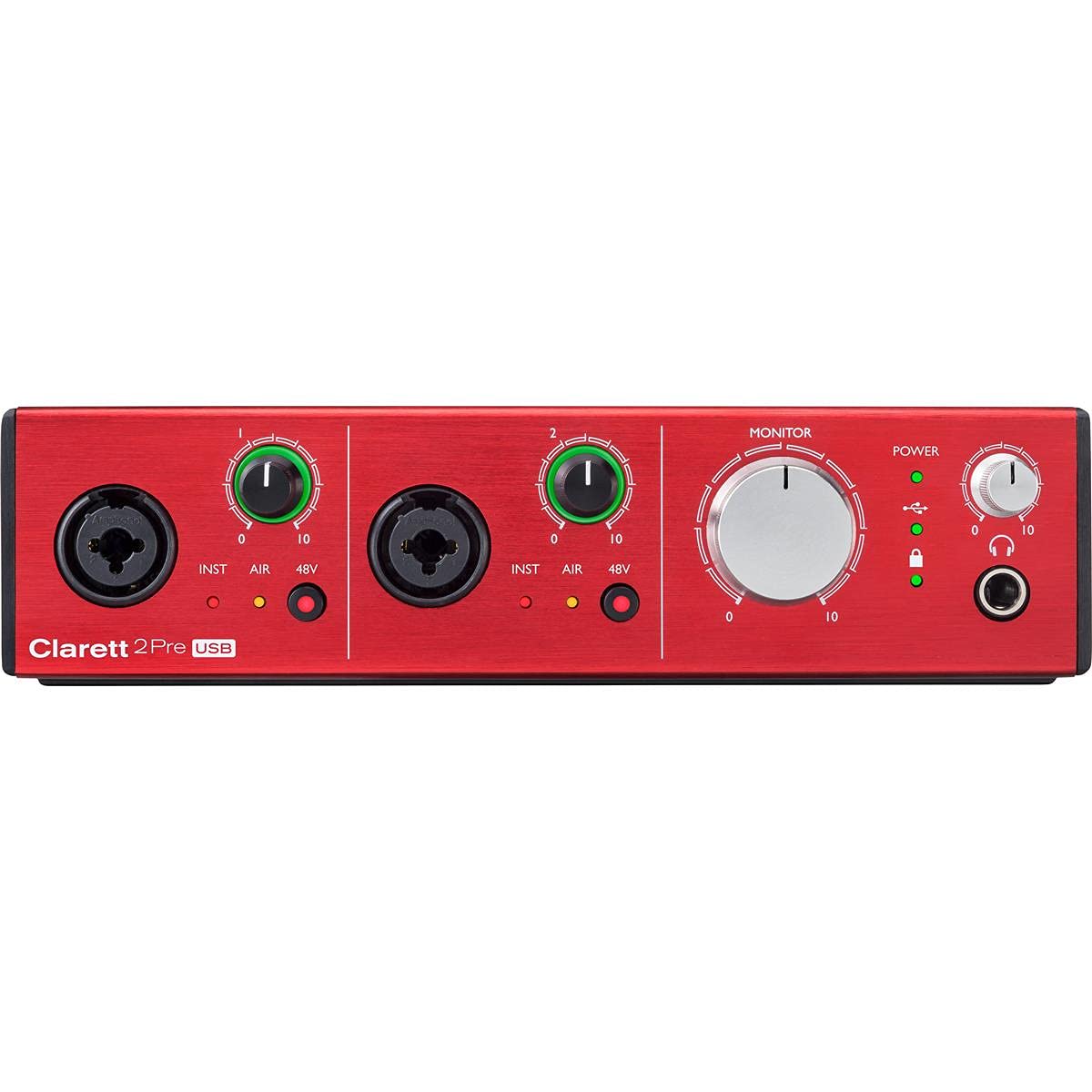 Focusrite Clarett 2Pre USB 10-In/4-Out Audio Interface