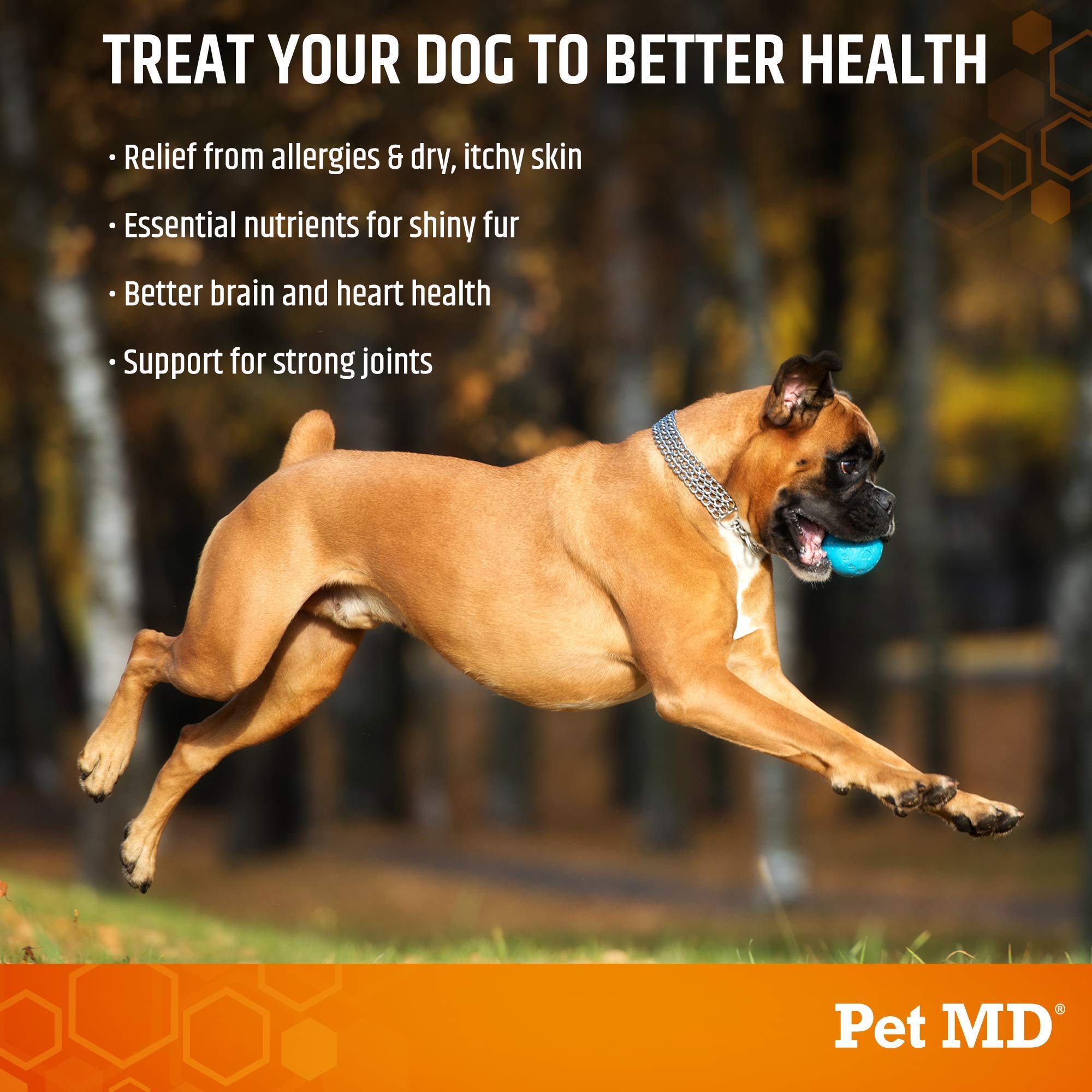 Pet MD Salmon Oil Omega 3 + Advanced Hip & Joint