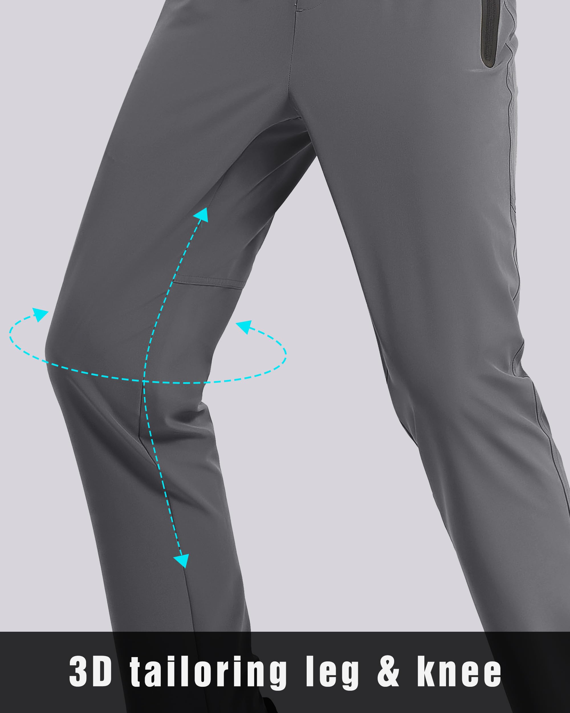 BIYLACLESEN Men Sweatpants for Mens Joggers with Pockets Men Athletic Track Workout Sweat Pants Men Summer Lightweight Quick Dry Pants Dark Grey 36