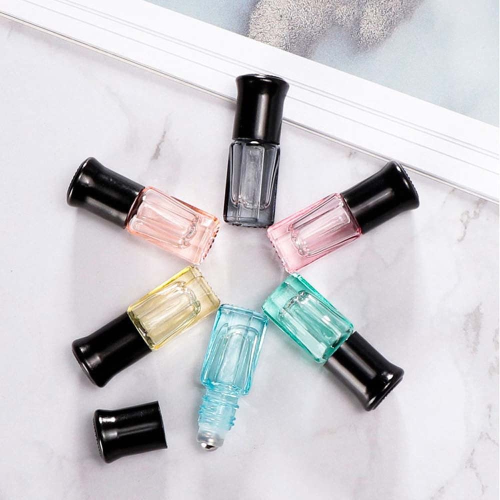 CHDHALTD Portable Colorful Thick Perfume Bottles, Essential Oil Empty Travel Bottles for Empty Perfume Bottles(10ML,Green)