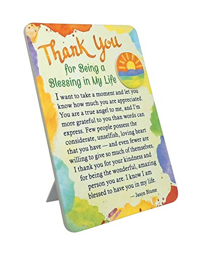 Blue Mountain Arts Appreciation Magnet with Easel Back—Gift to Express Gratitude to an Angel in Your Life, 4.9 x 3.6 Inches (Thank You for Being a Blessing in My Life)