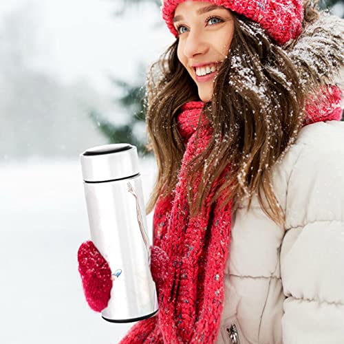 CaTaKu Eiffel Ballet Dancer Water Bottle Insulated 16 oz Stainless Steel Flask Thermos Bottle for Coffee Water Drink Reusable Wide Mouth Vacuum Travel Mug