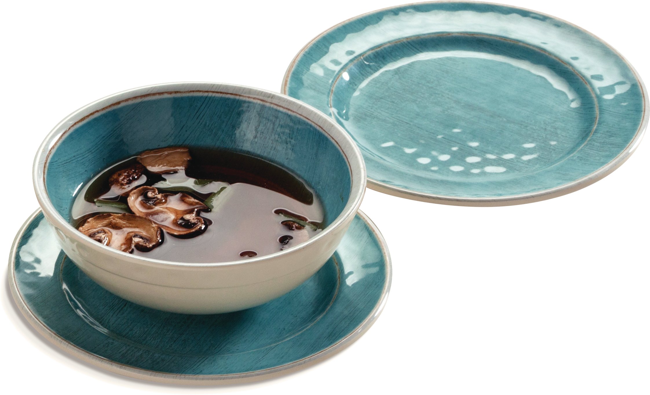 Carlisle FoodService Products Grove Reusable Plastic Bowl Small Bowl for Home and Restaurant, Melamine, 17 Ounces, Smoke