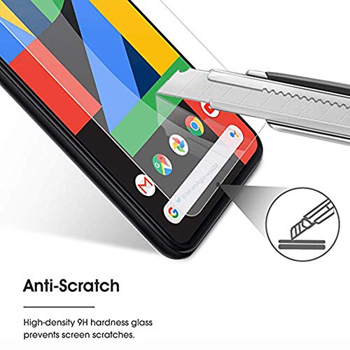 for Google Pixel 4 Screen Protector Tempered Glass, (2pcs) High Clear Thin Anti-stratch Screen Protector Protective Film For Pixel 4