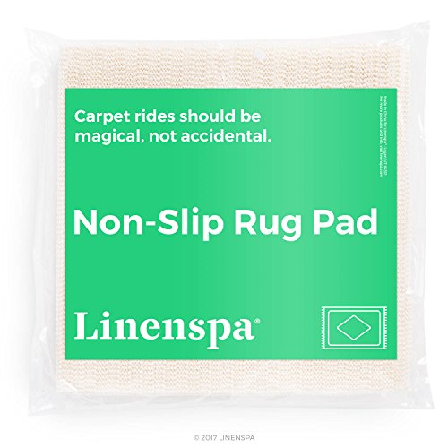 Linenspa Non-Slip Area Rug Pad - 9 x 12 Feet - Excellent Grip - Indoor - Rubberized