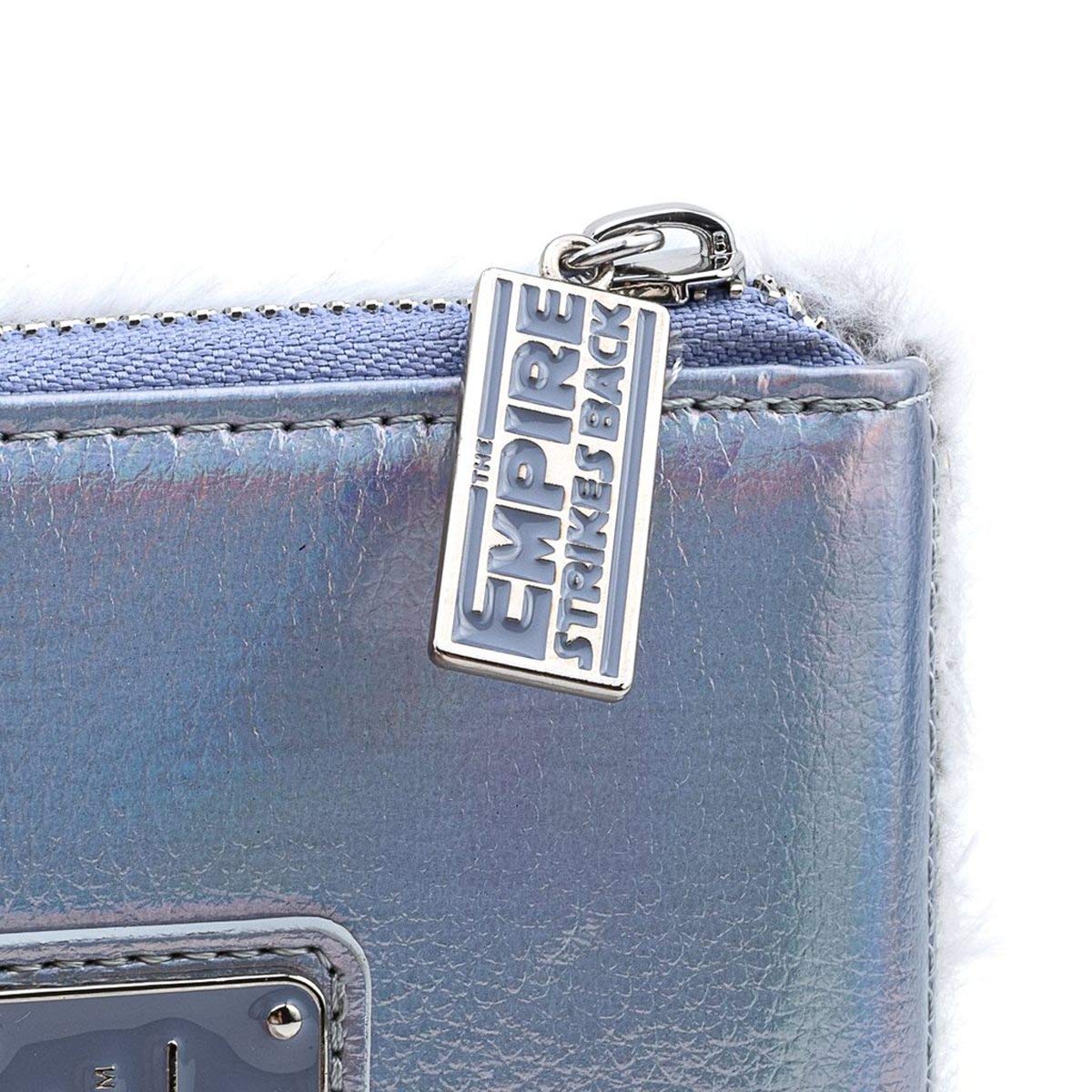 Loungefly x Star Wars The Empire Strikes Back 40th Anniversary Hoth Faux Fur Zip-Around Wallet (Blue, One Size)