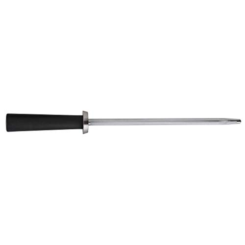 Shun Cutlery Sora Combination Honing Steel 9", Gently Corrects Rolled Knife Edges, Smooth & Micro-Ribbed Honing Rod, Built-In Angle Guide, Professional Japanese Honing Steel