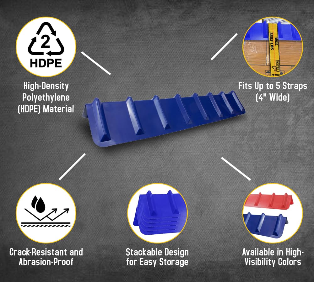 Mytee Products Blue Corner Protector V Shaped/V Edge Guard - 8" x 8" x 48" Inches