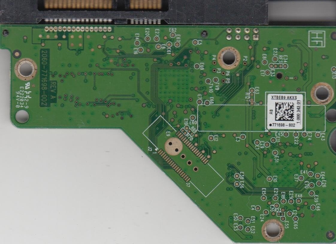 WD20EARS-00MVWB0, 771698-802 AB, WD SATA 3.5 PCB