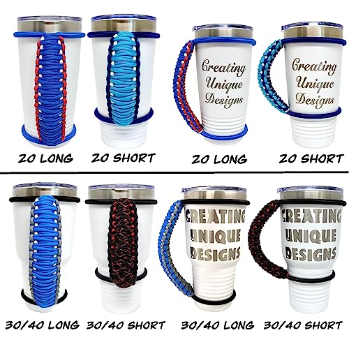 Creating Unique Designs Handmade Elastic Tumbler Handles 20 30 32 40 oz (Handle Only) (Jacksonville Football Sports Team)