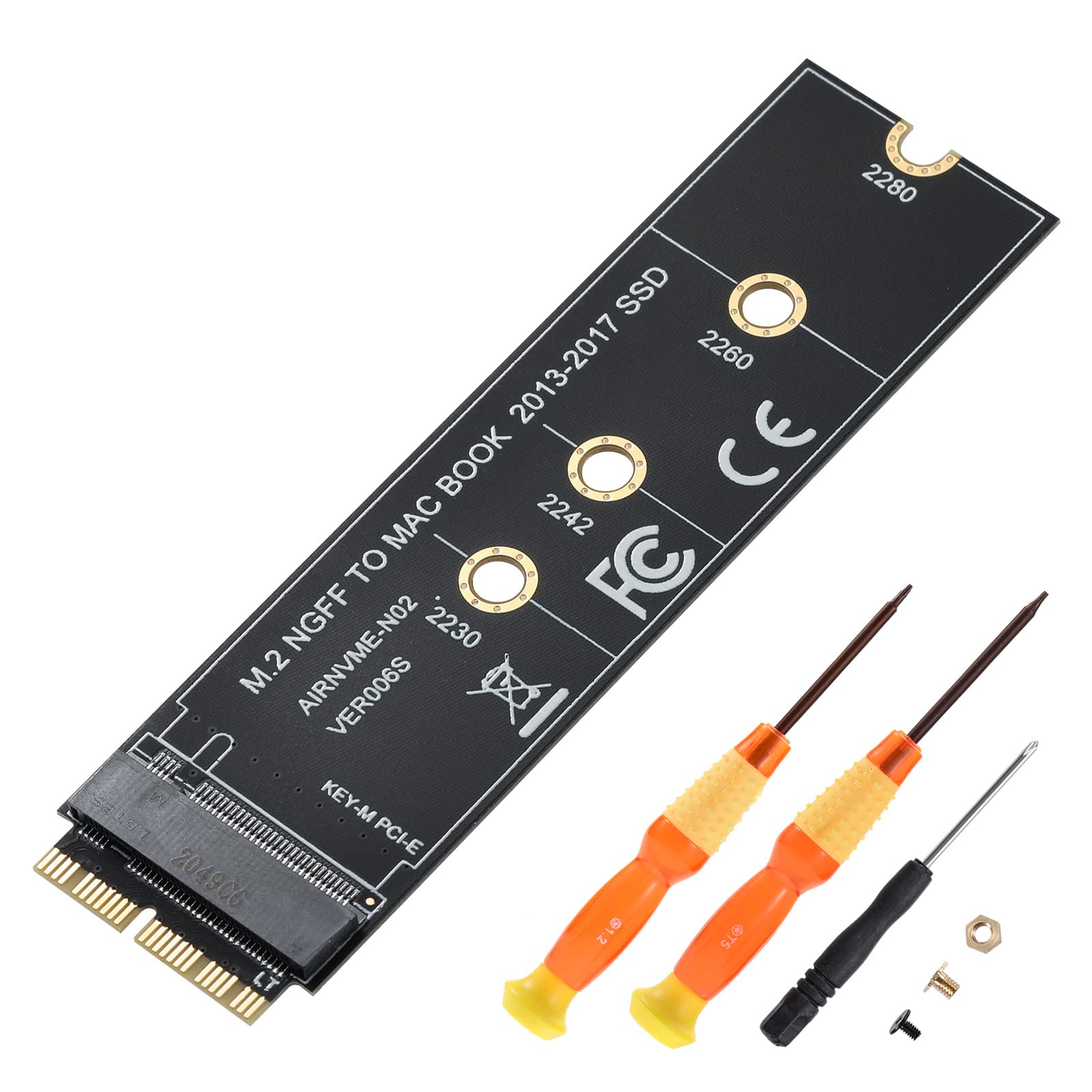 BEYIMEI mSATA to M.2 NGFF SSD B-Key Adapter Card,Connects M.2 NGFF SATA Solid State Disk to Mini SATA Motherboard,Supports M.2 NGFF 2280, 2260, 2242, 2230(NOT Support NVME SSD)