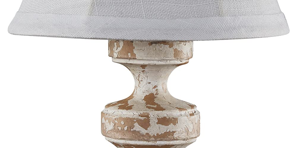 AHS Lighting L2852WH-UP1 Living Dinning Room Bedroom and Office Accent Lamp with Shade, 12", Bird Book Club