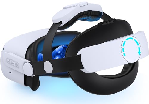 Comfort-Head-Strap Compatible with Oculus-Quest 2, Replacement for Mate-Quest 2 Elite-Strap, Super Soft and Skin Friendly PU Surface, Adjustable,Enhanced Support and Comfort in VR Headset(No Battery)