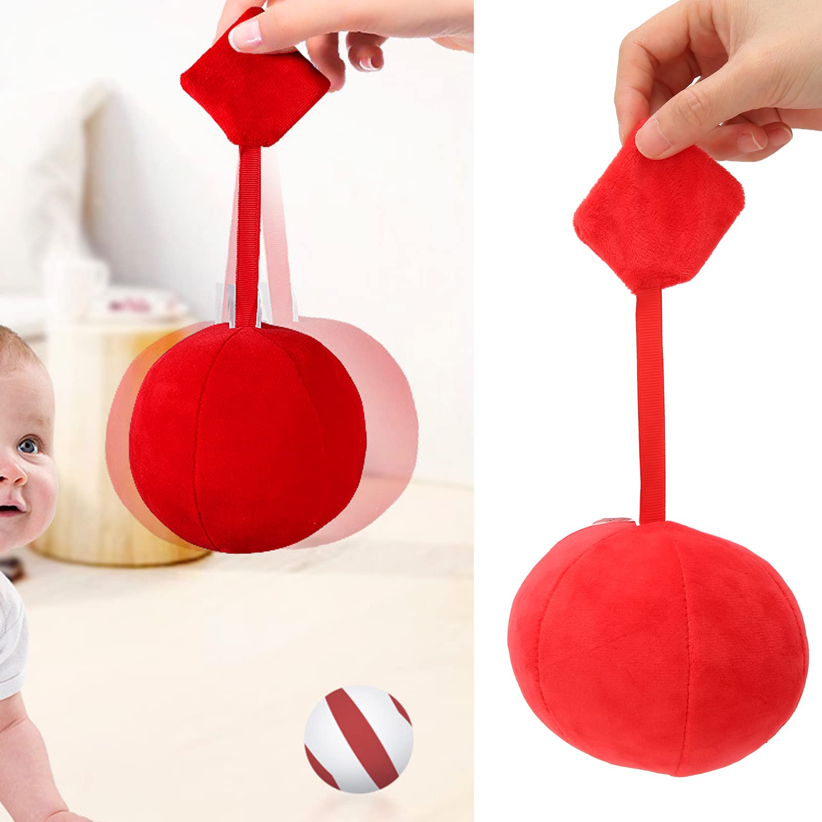 Baby Sight Training Ball Washable Jobsaving Visual Stimulation Ball with Softbell Safe for 012 Months
