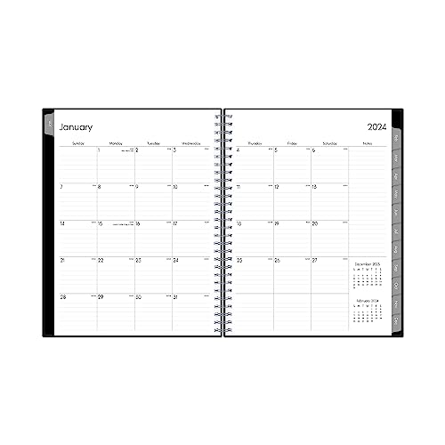 Blue Sky 2024 Weekly and Monthly Planner, January - December, 8โ x 10.875โ, Flexible Cover, Wirebound, Dainian (142998-24)