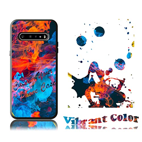 GSDMFUNNY Custom Personalized Photo Text Phone Cases for LG V60 ThinQ 5G Customize Picture Protective Phone Cases Compatible with LG V60 ThinQ 5G Soft TPU Black Case Gifts