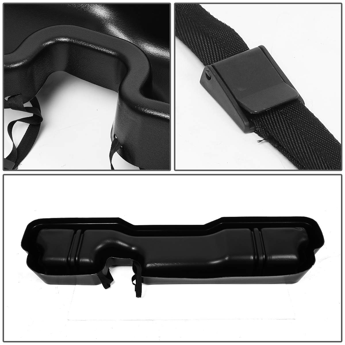 Auto Dynasty Rear Under Seat Cargo Storage Case Organizer Box Compatible with Ford F150 Super Crew Cab 04-08
