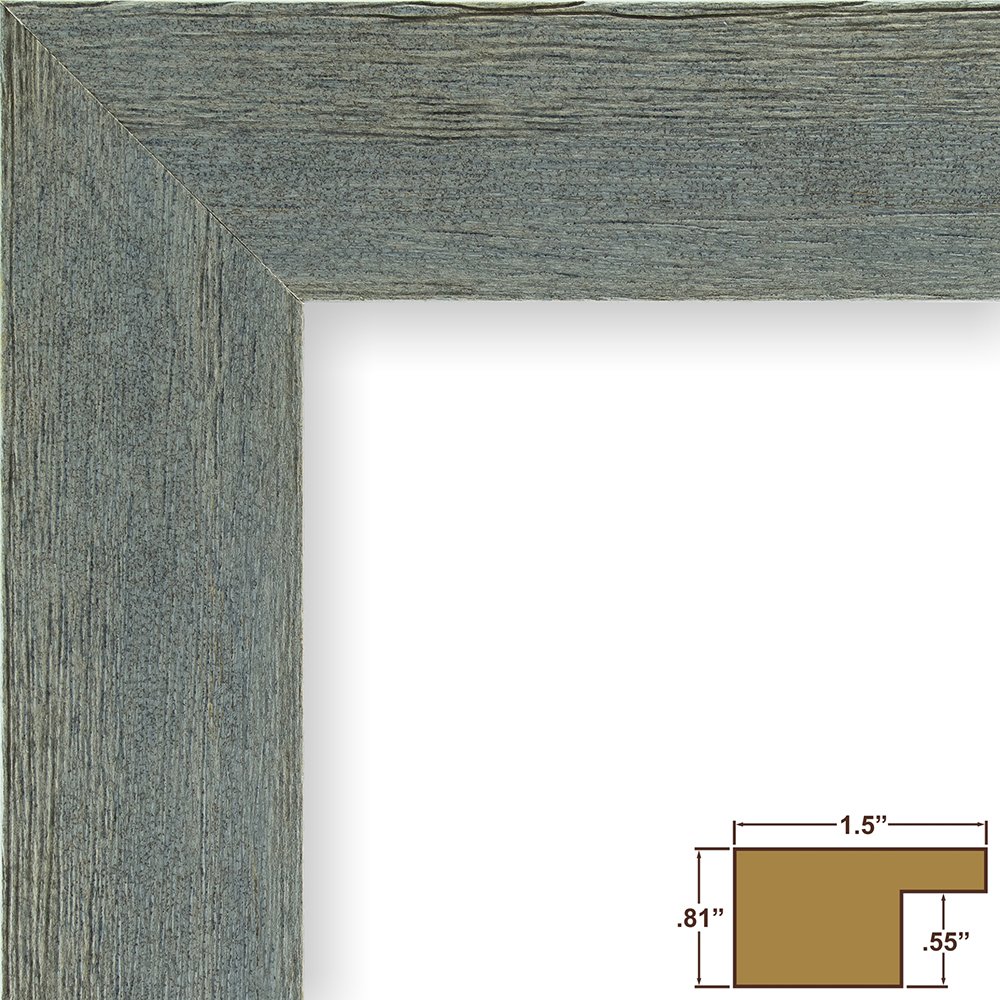 The Grandparent Gift Co. First Grandchild Poem 8 x 10 Inch Distressed Gray Picture Frame, Holds 3" Photo