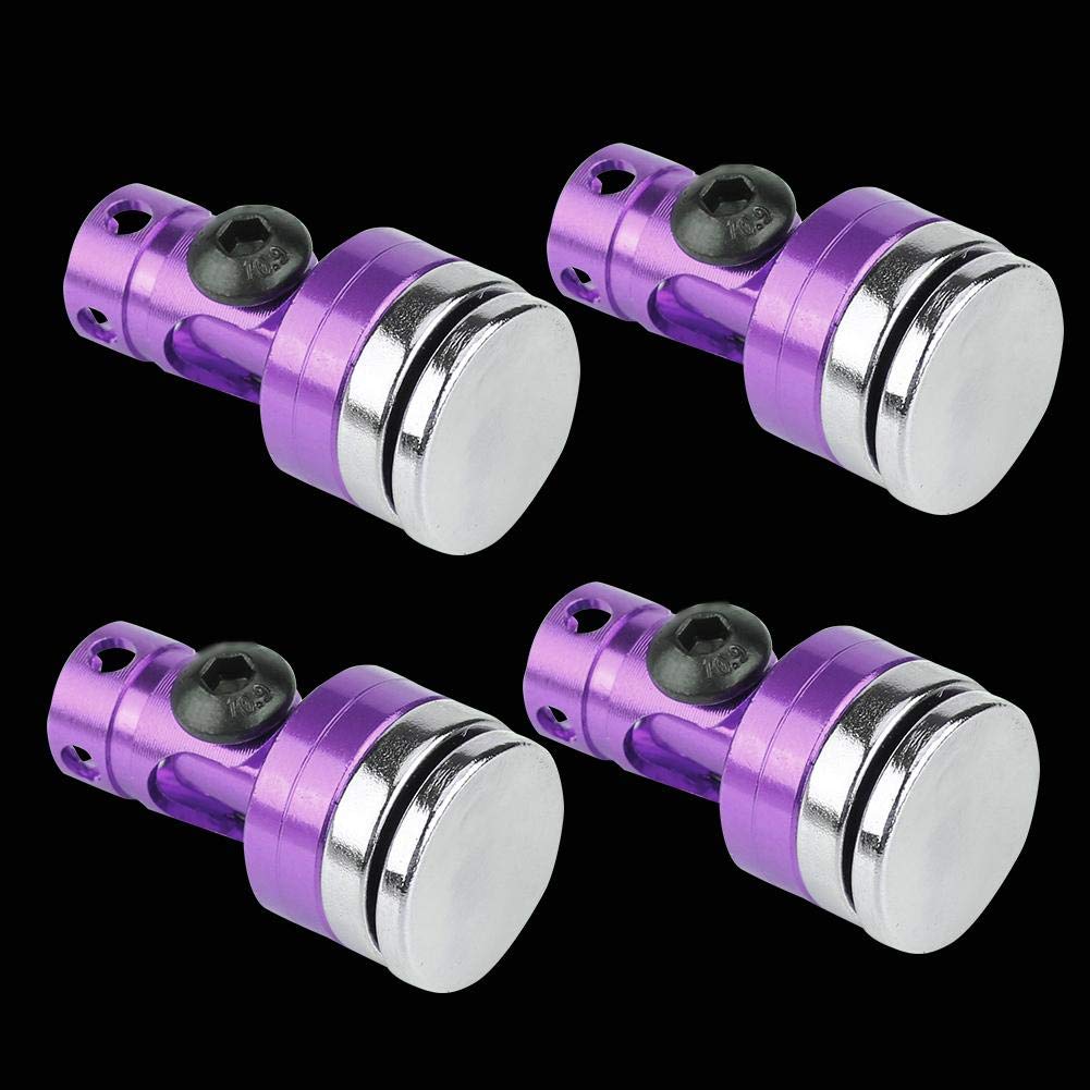 Dilwe 4Pcs Body Post Mount, Aluminum Magnetic Invisible Body Post Mount for SCX10 4WD 1:10 RC Car(Purple)