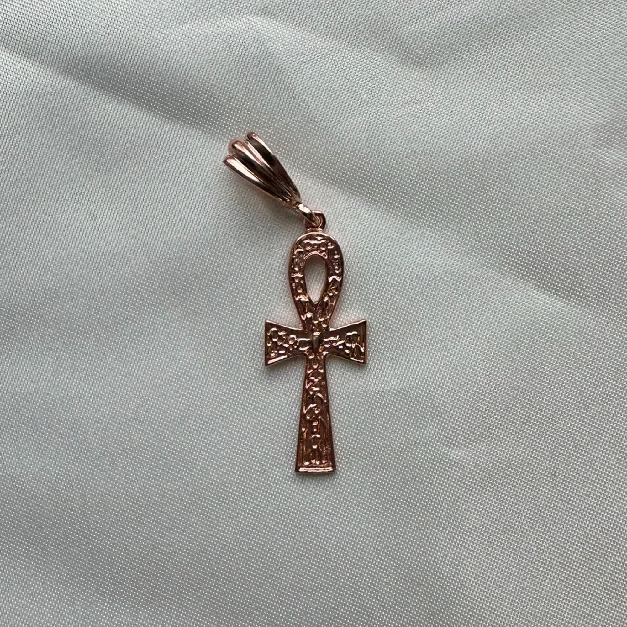 Better Jewelry Real Copper Etched Ankh Pendant, Charm