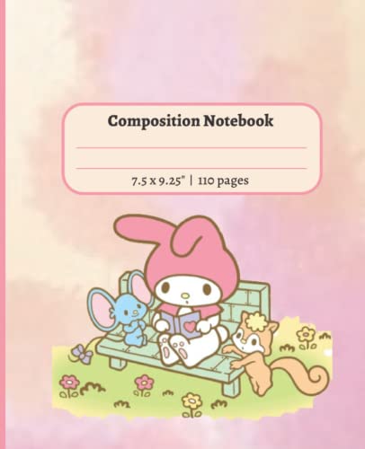 Composition Notebook: Cute My Melody Journal Notebook for Kids | 120 pages, 7.5 x 9.25"