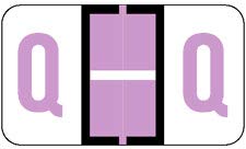 Doctor Stuff - File Folder Labels, Alphabet Letter Q, Jeter/TAB 5109 - JXAM Alternate Series Compatible Alpha Stickers, Lilac, 15/16" x 1-5/8", 500/Roll