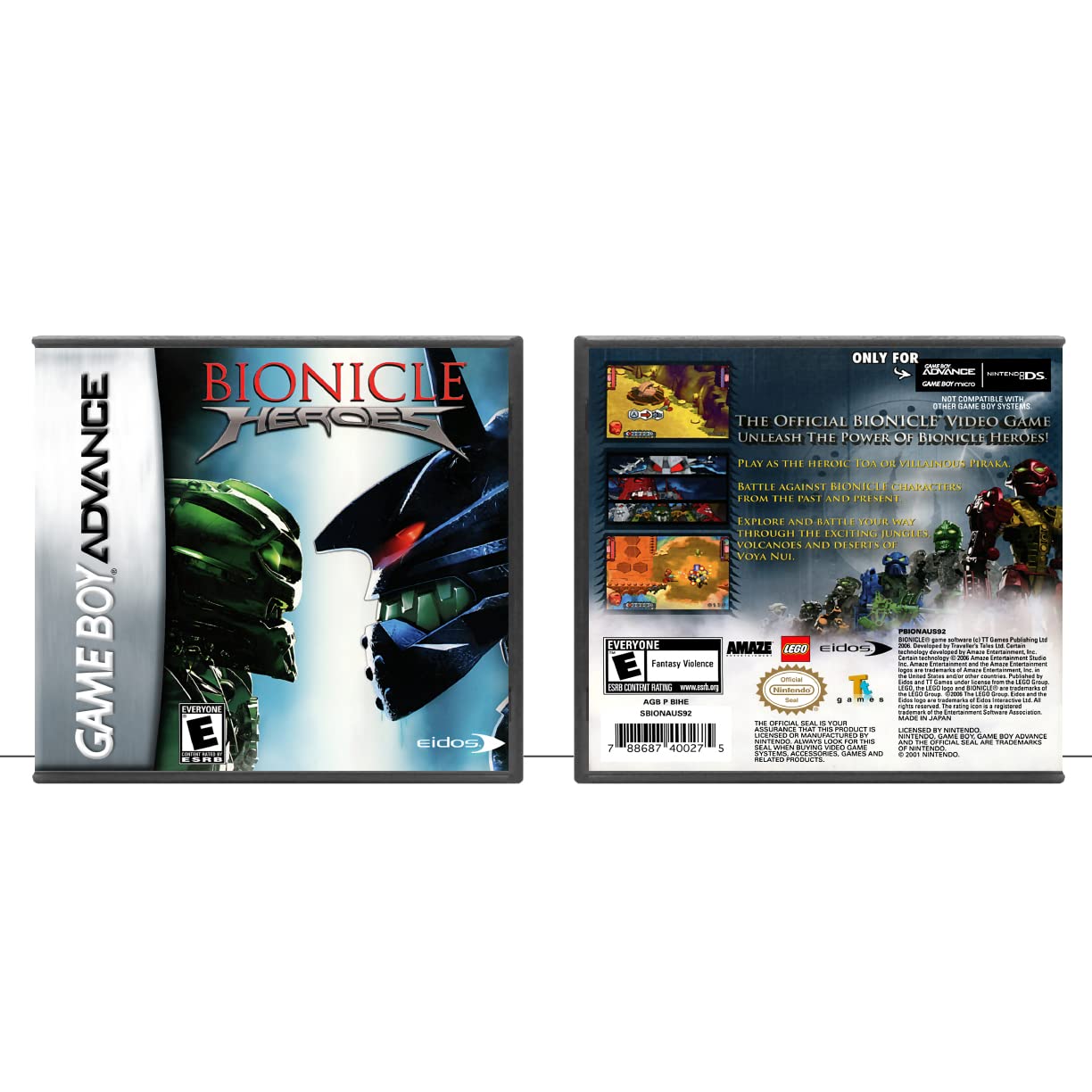 Bionicle Heroes | (GBA) Game Boy Advance - Game Case Only - No Game