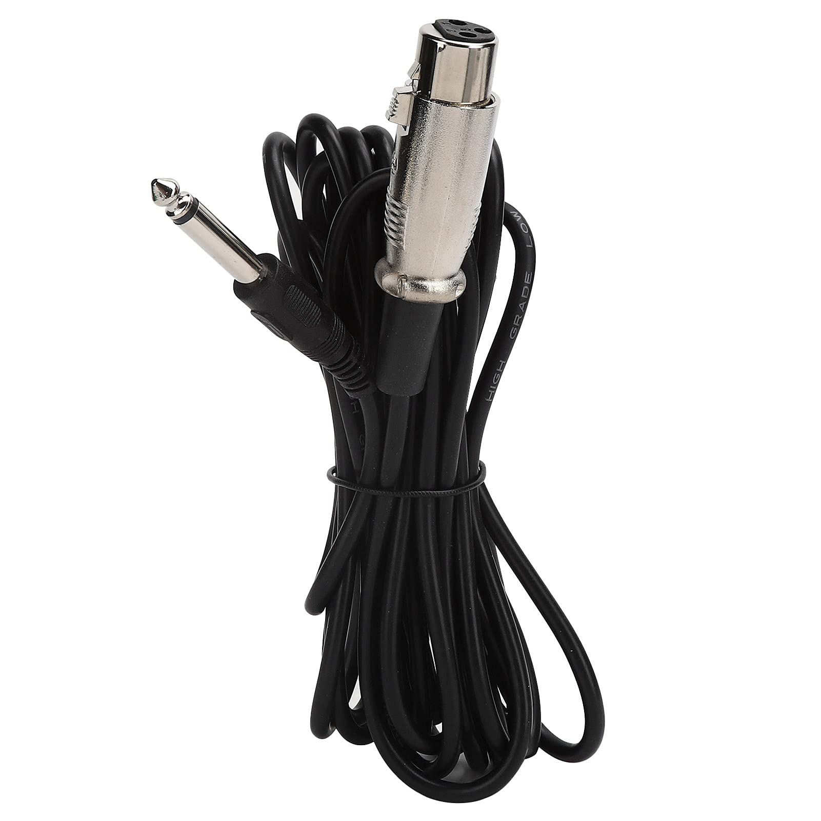 Dilwe Desktop Microphone with Mute , Gooseneck Conference Microphone with 5m XLR Cable, Noise Canceling Gooseneck Stereo Microphone for Meetings, Voice, Games